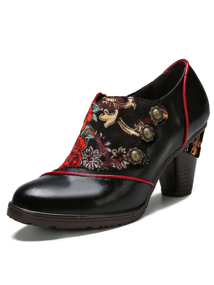 Amaris Hand-painted Floral Elegant Shoes – Colorstepshoes