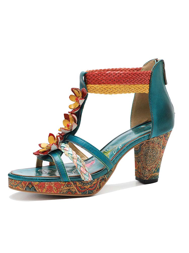 Triple Flowers Sandals – Colorstepshoes